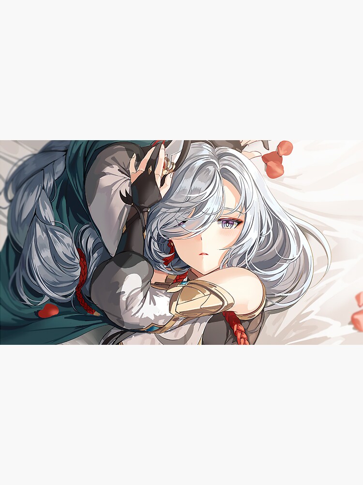 "Genshin Impact №128 Shenhe" Sticker for Sale by MikadoMur | Redbubble