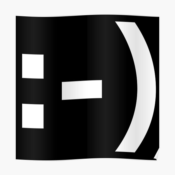 Happy And Funny Computer Face Design" Poster for Sale by Sjekkieboem ...