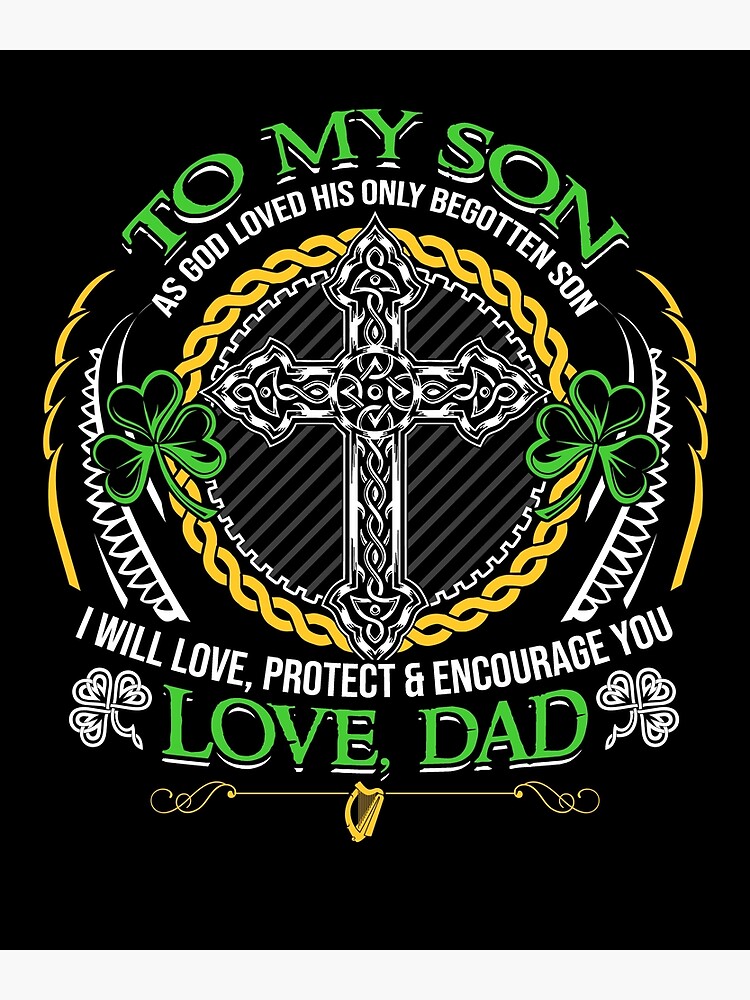 "Irish Dad And Son" Poster for Sale by LittleDuckk | Redbubble