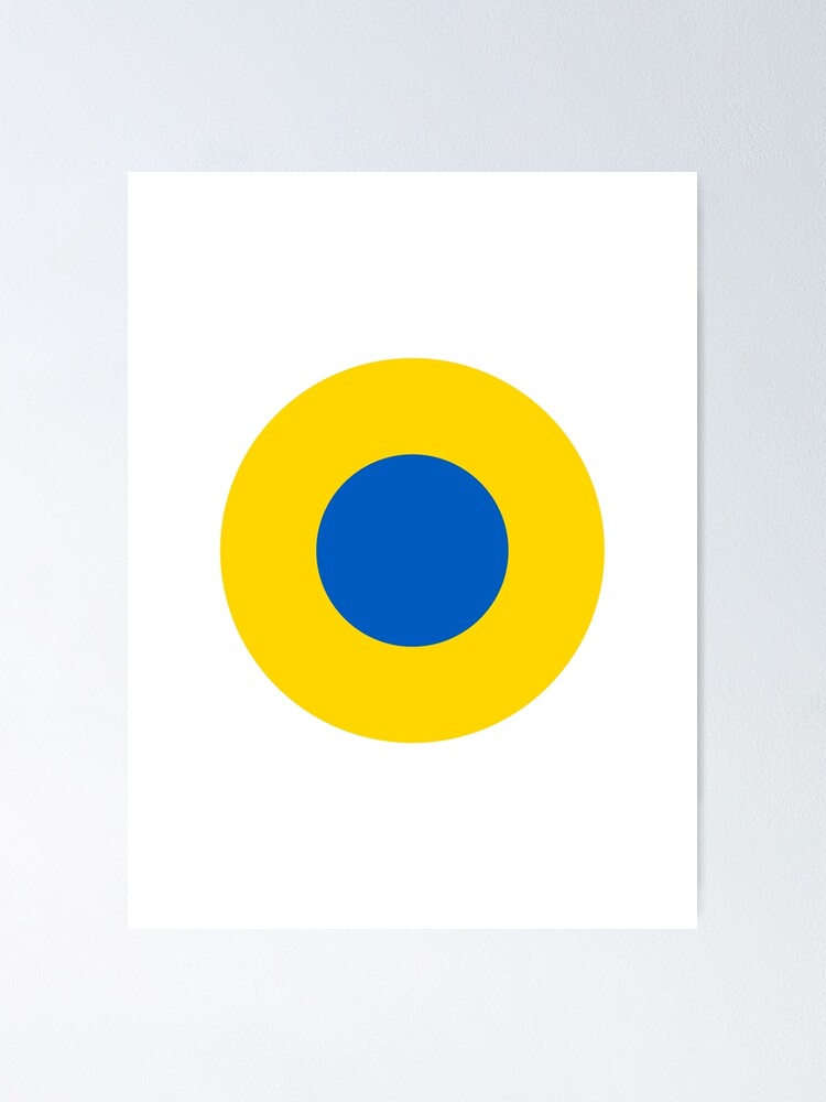 "Ukrainian Air Force Roundel" Poster by magazinecombate | Redbubble