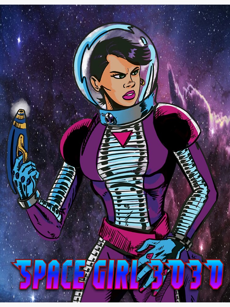 "Space girl" Sticker by marcoart01 | Redbubble