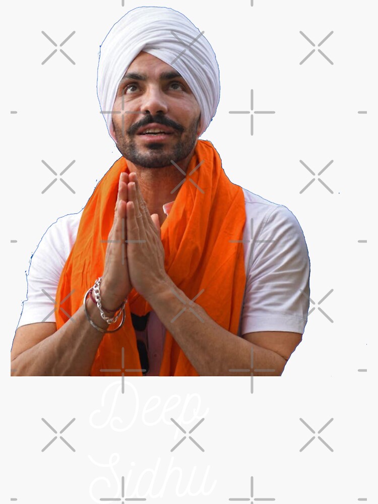 "Deep sidhu" Sticker by shiranthathilak | Redbubble