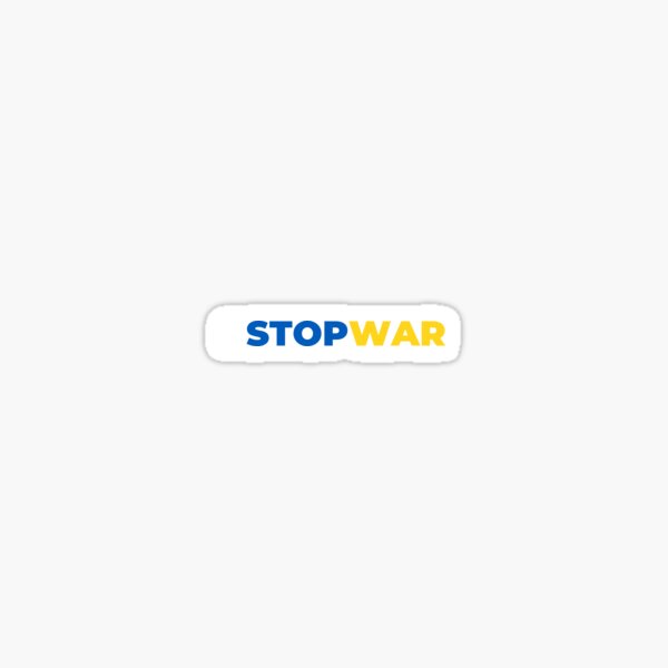 "Stop War " Sticker by Travel-ove | Redbubble