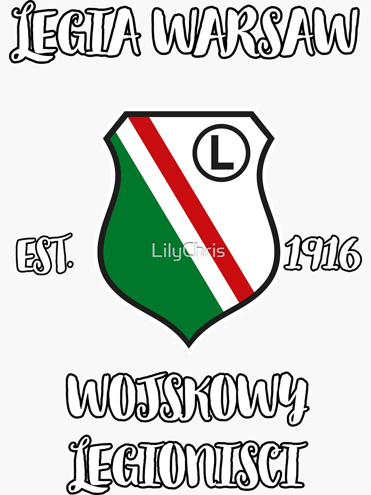 "Legia Warsaw football club" Sticker by LilyChris | Redbubble