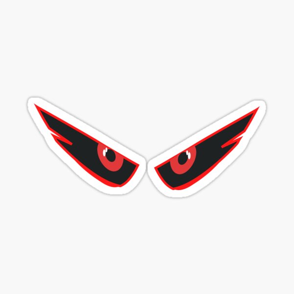 "monster eyes, red angry eyes" Sticker by RedMDesigm | Redbubble