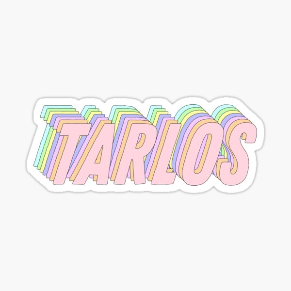 "Tarlos - pastel rainbow" Sticker for Sale by Misbah09 | Redbubble
