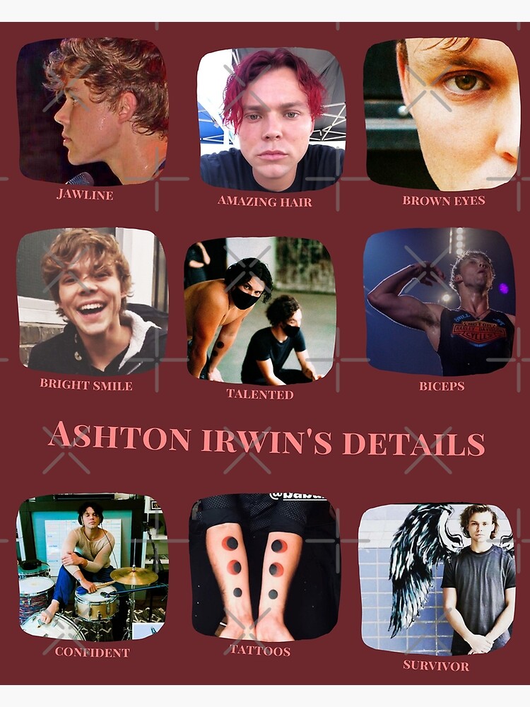 "Ashton Irwin details" Poster for Sale by mxjx-k | Redbubble
