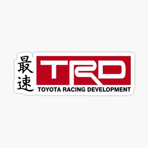 "TRD TOYOTA RACING DEVELOPMENT" Sticker by Racingdecals | Redbubble