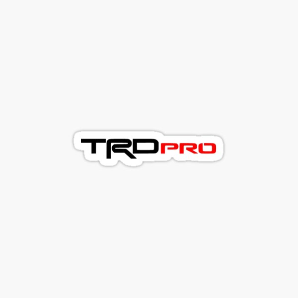 "TRD-PRO" Sticker by Racingdecals | Redbubble