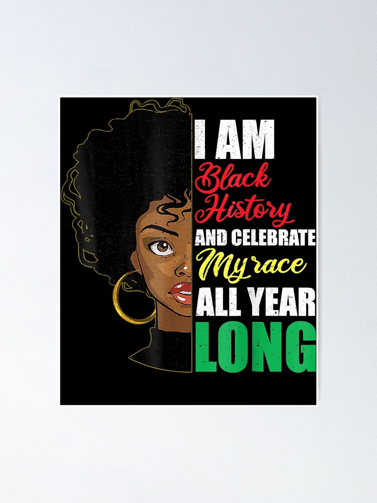 "Black History Month For Women Black African American " Poster for Sale ...