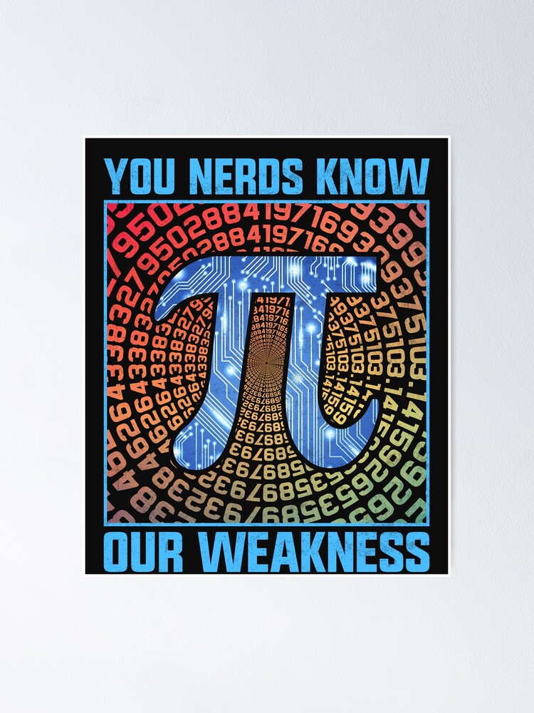 "Pi, π, spiral, Science, Mathematics, Math, Irrational Number" Poster ...