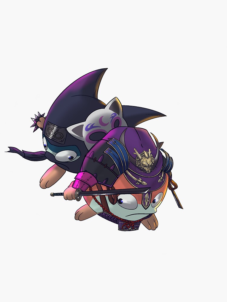 "Samurai Mojacko" Sticker by Jayson986 | Redbubble