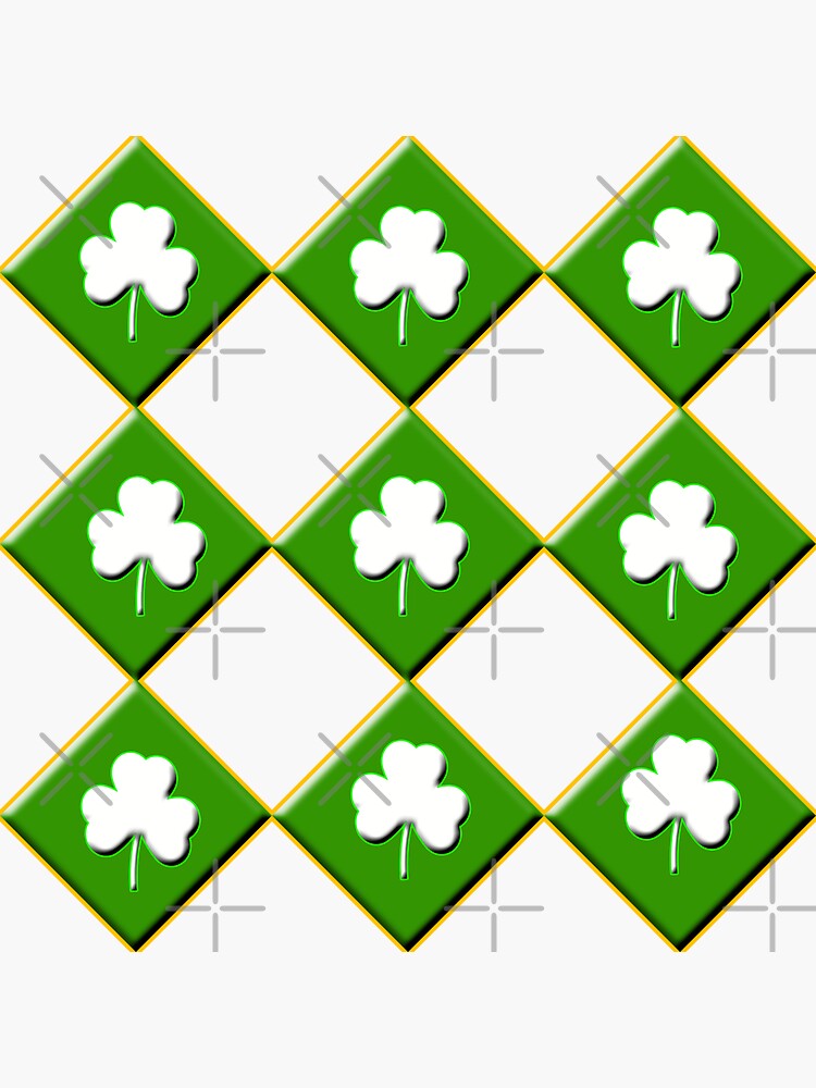 "Shamrock Diamond" Sticker by Angelle55 | Redbubble
