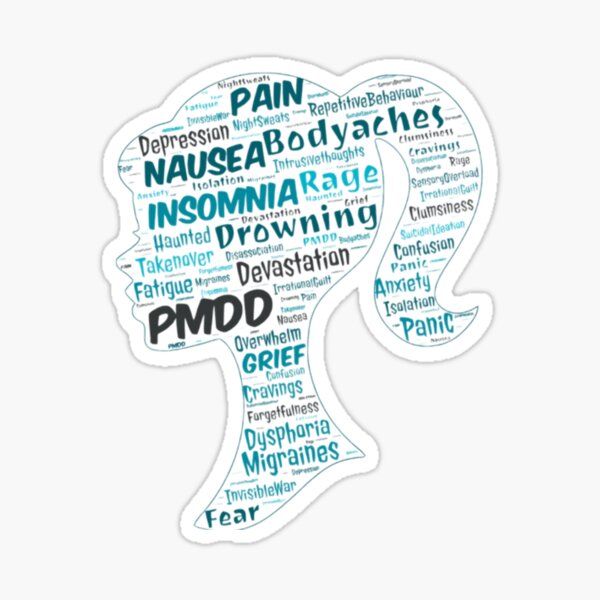 "PMDD Warrior - Premenstrual Dysphoric Disorder" Sticker for Sale by ...