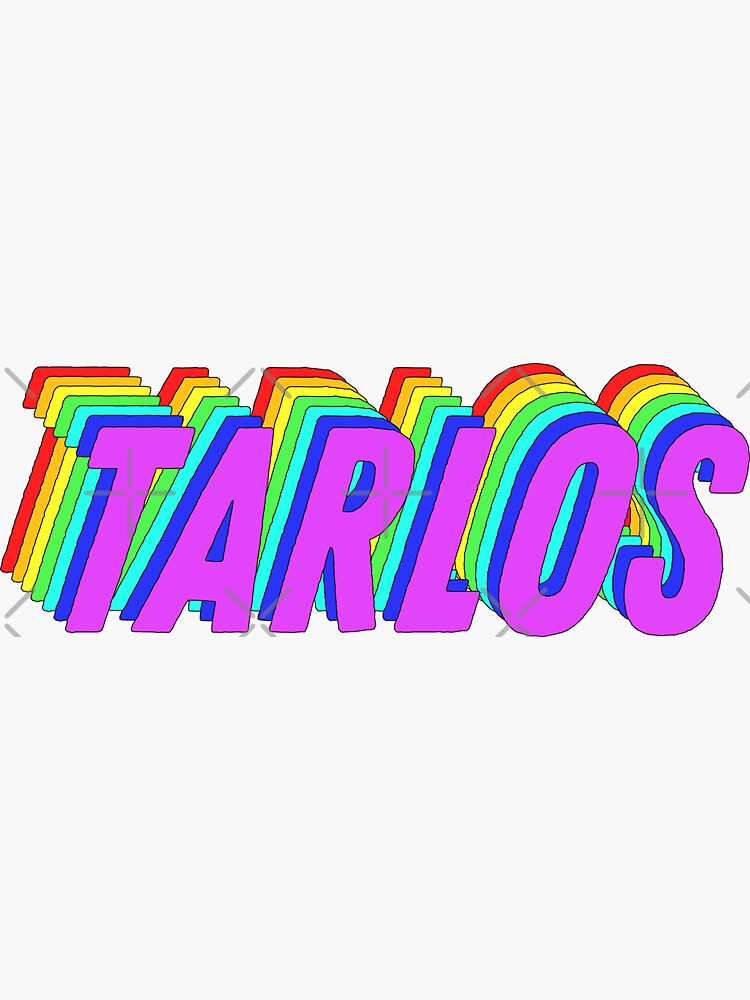 "Tarlos - rainbow" Sticker by Misbah09 | Redbubble
