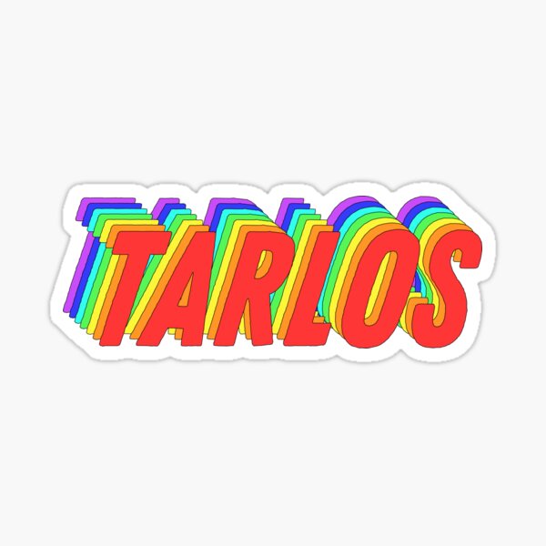 "Tarlos - rainbow" Sticker for Sale by Misbah09 | Redbubble