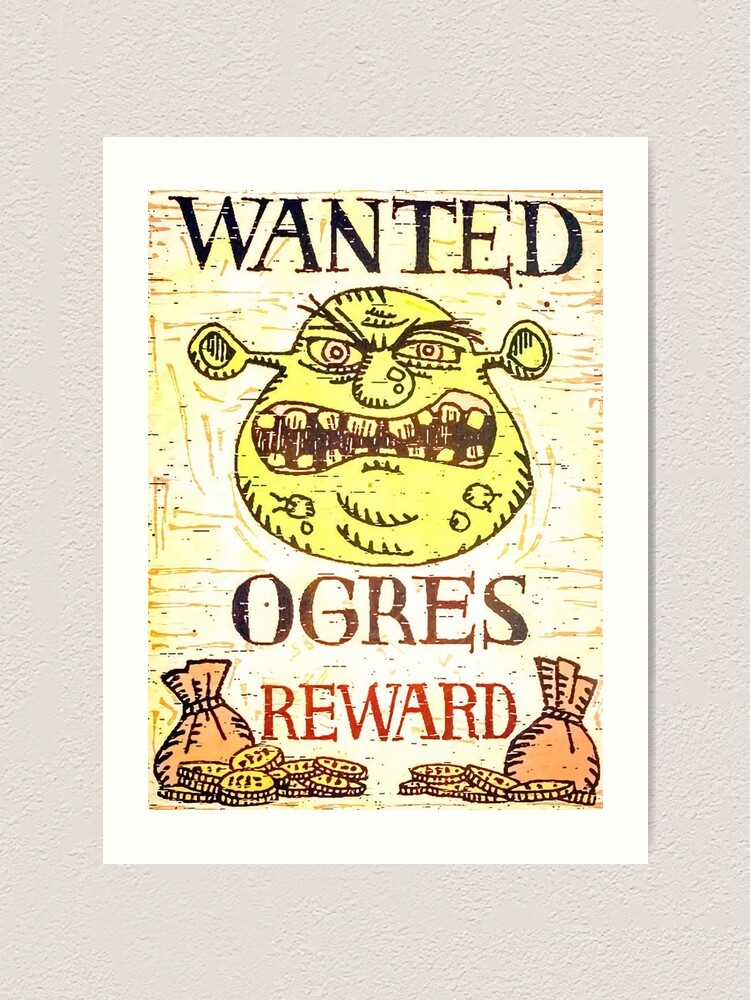 "The shrek movie poster" Art Print for Sale by gallopjames | Redbubble