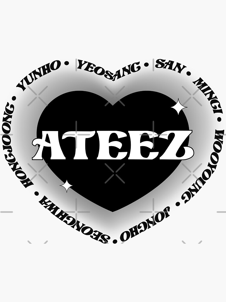 "ATEEZ" Sticker by Lea Svrd | Redbubble