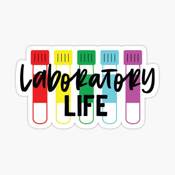 "Colorful Laboratory Life, Scientist, Lab Tech, Lab Week" Sticker by ...