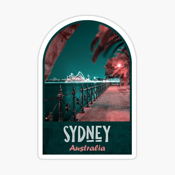 "Sydney Australia City" Sticker by PostersStickers | Redbubble