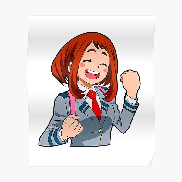 "Funny My Hero Academia Ochaco Uraraka Quotes design cool" Poster by ...