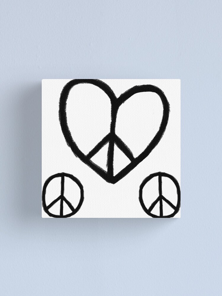 Heart Peace Sign Paintings Peace, Love, Fashion & Lava Lamps