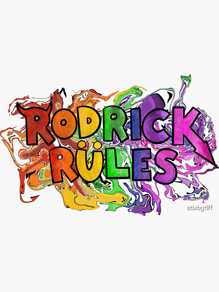 "Rodrick Rules" Sticker by stixbytiff | Redbubble