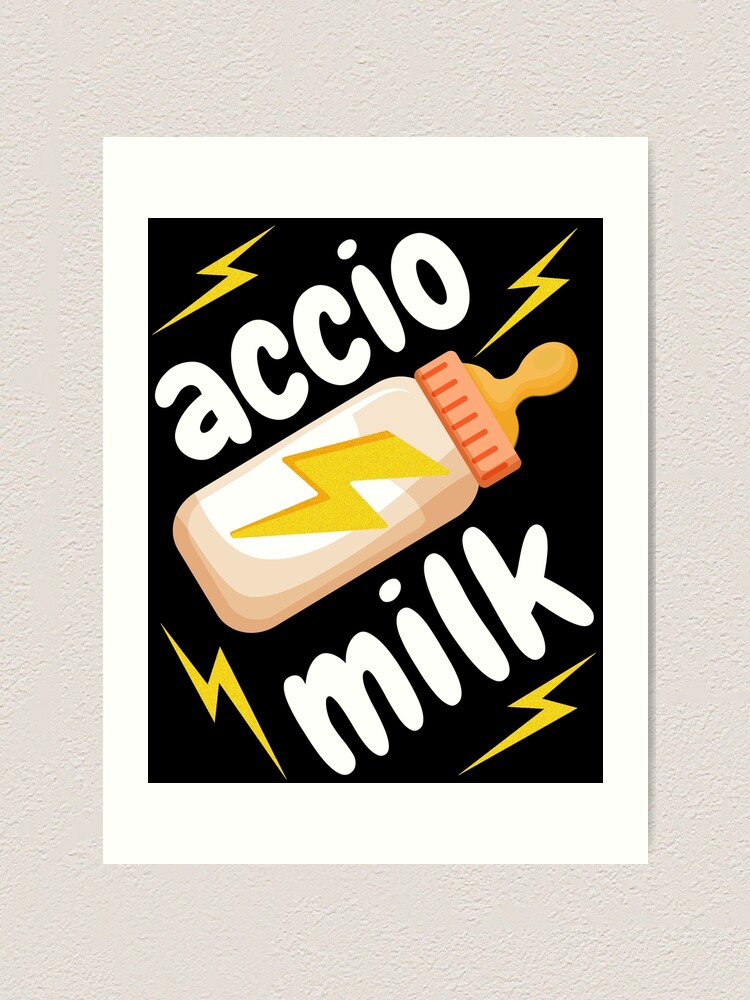 "Accio Milk baby casts a spell wizard funny magic saying baby shower ...