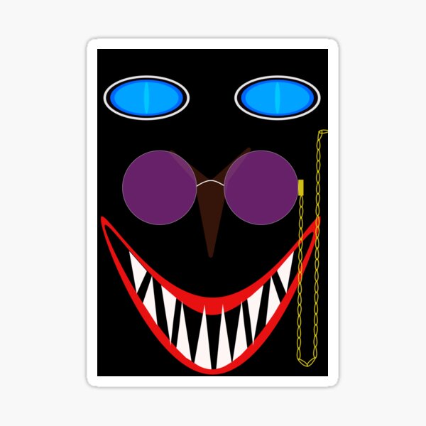 "Classy demon smile" Sticker by R-A-creators | Redbubble