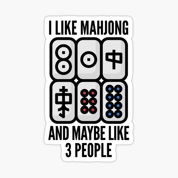"Mahjong | Mahjong Player | Funny Mahjong Lovers" Sticker by ...