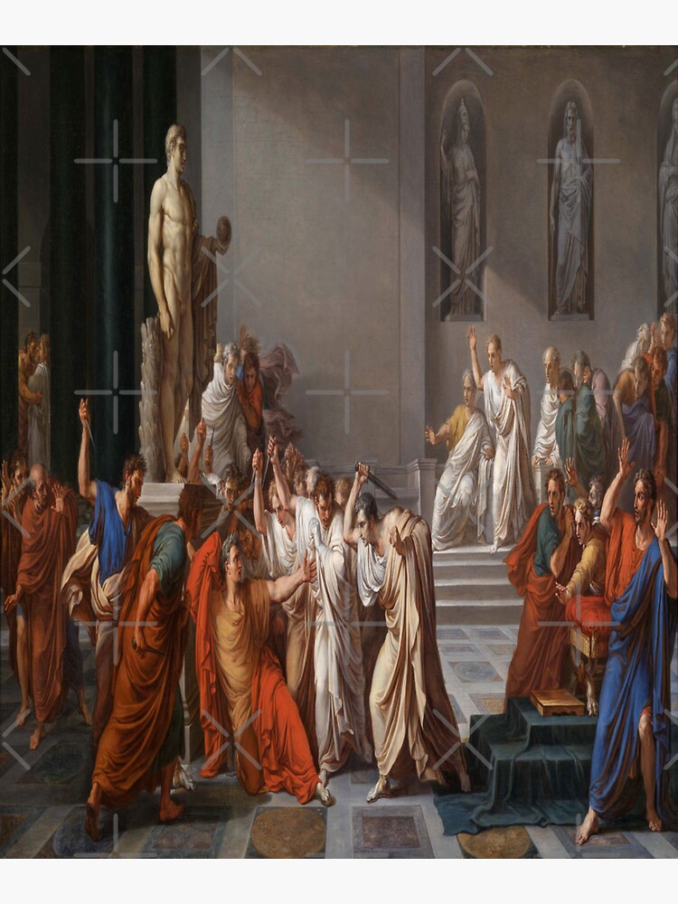 Pegatina «La morte di Cesare (El asesinato de Julio César) de Vincenzo Camuccini» de Sunset ...