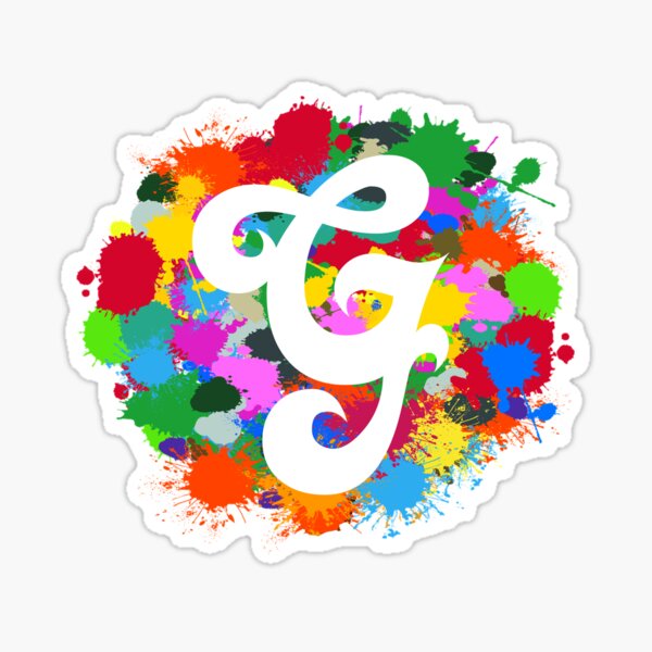 "letter g" Sticker by Elyora | Redbubble