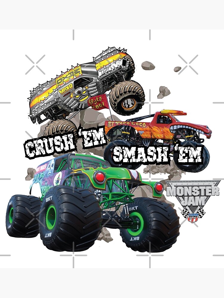 "Monster Jam Artwork Monster Trucks" Photographic Print for Sale by ...