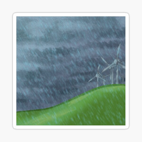 "Wind Turbines" Sticker by Bisekiii | Redbubble