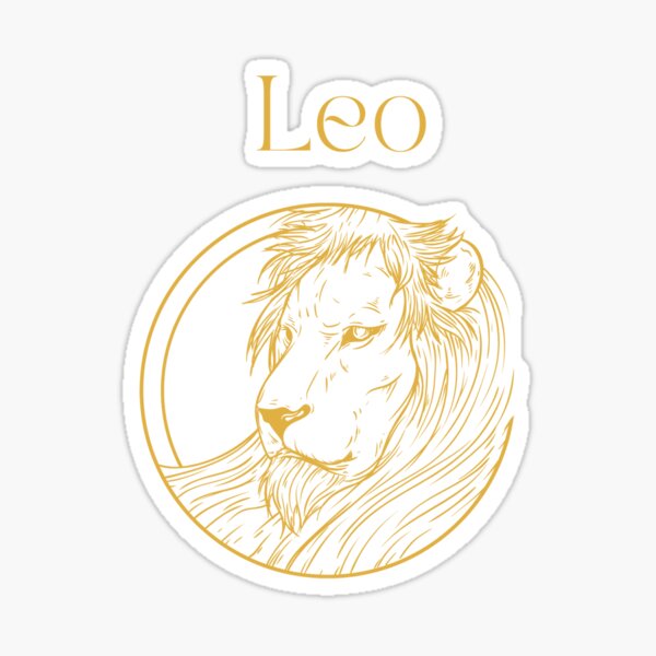 "Leo Horoscope" Sticker for Sale by Fashionxj | Redbubble