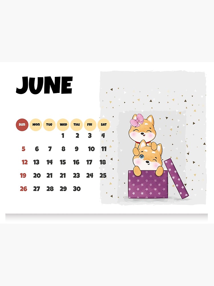 "june 2022 Mini Month calendar for bullet journal planner" Poster by ...