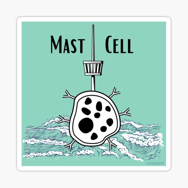"Mast Cell" Sticker for Sale by LabTech985 | Redbubble
