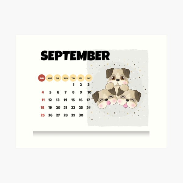 "september 2022 Mini Month calendar for bullet journal planner" Art ...