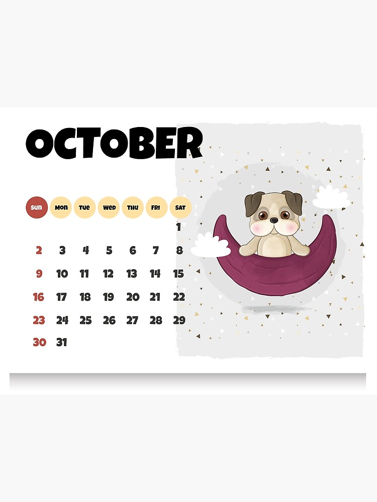 "october 2022 Mini Month calendar for bullet journal planner ...