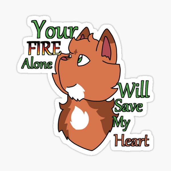 "Firestar love sticker" Sticker by Nataissalty | Redbubble