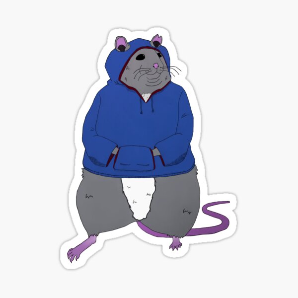 "Fat Rat - Hood Rat - Obese Rat" Sticker by NimbleBimble | Redbubble