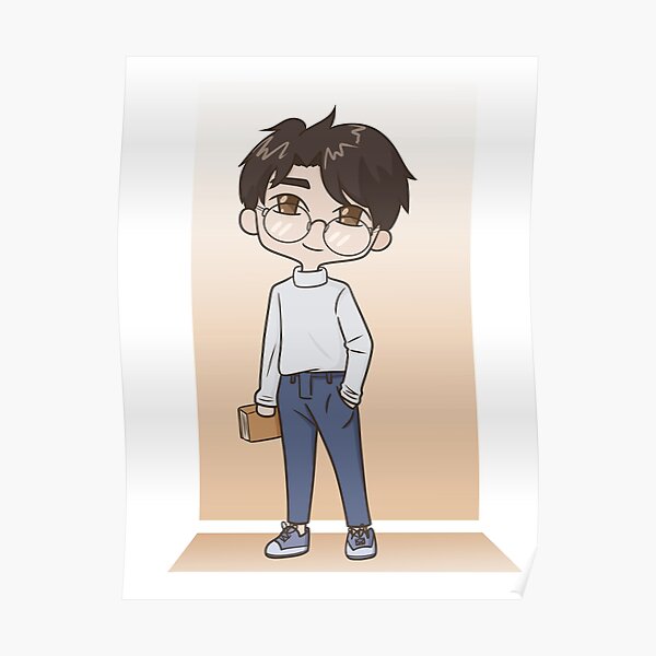 "Cute Chibi Librarian" Poster for Sale by kabocha-chan | Redbubble