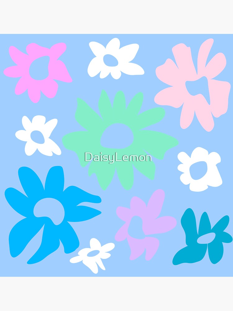 "Trippy melting flowers " Sticker by DaisyLemon | Redbubble