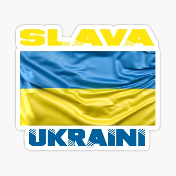 "slava ukraini" Sticker by boumshopper | Redbubble