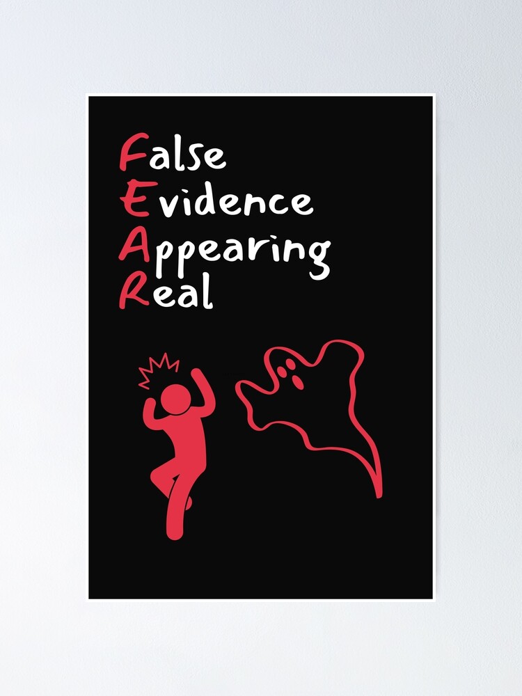 "False Evidence Appearing Real" Poster by ArtsyAttitudes | Redbubble