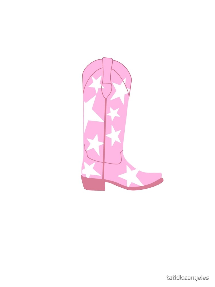 "light pink cowgirl boot with stars" Greeting Card for Sale by ...