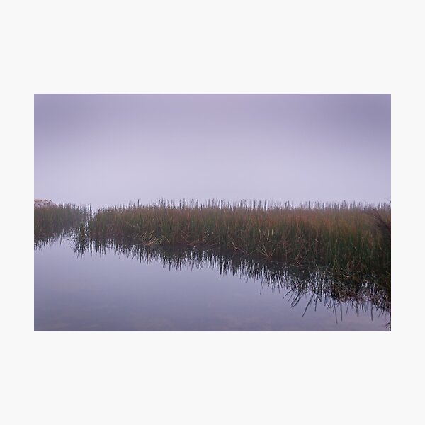 Lámina fotográfica «Temprano en la mañana nublada con vistas a los ...