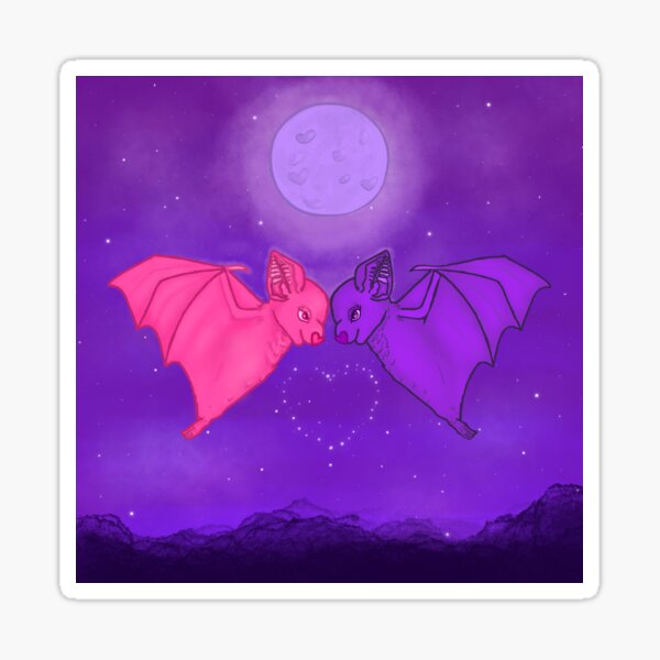 "Batty for You" Sticker by cyberose | Redbubble