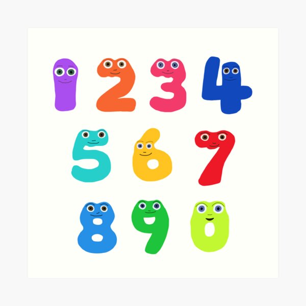 "Cbeebies Numberjacks artwork" Art Print by Phoebestorm | Redbubble