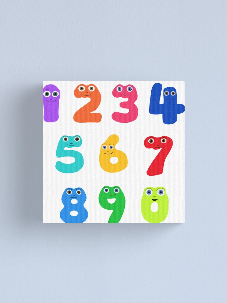 "Cbeebies Numberjacks artwork" Canvas Print for Sale by Phoebestorm ...